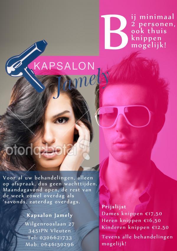Ontwerpen van tct - Flyer A4 Voor Kapsalon