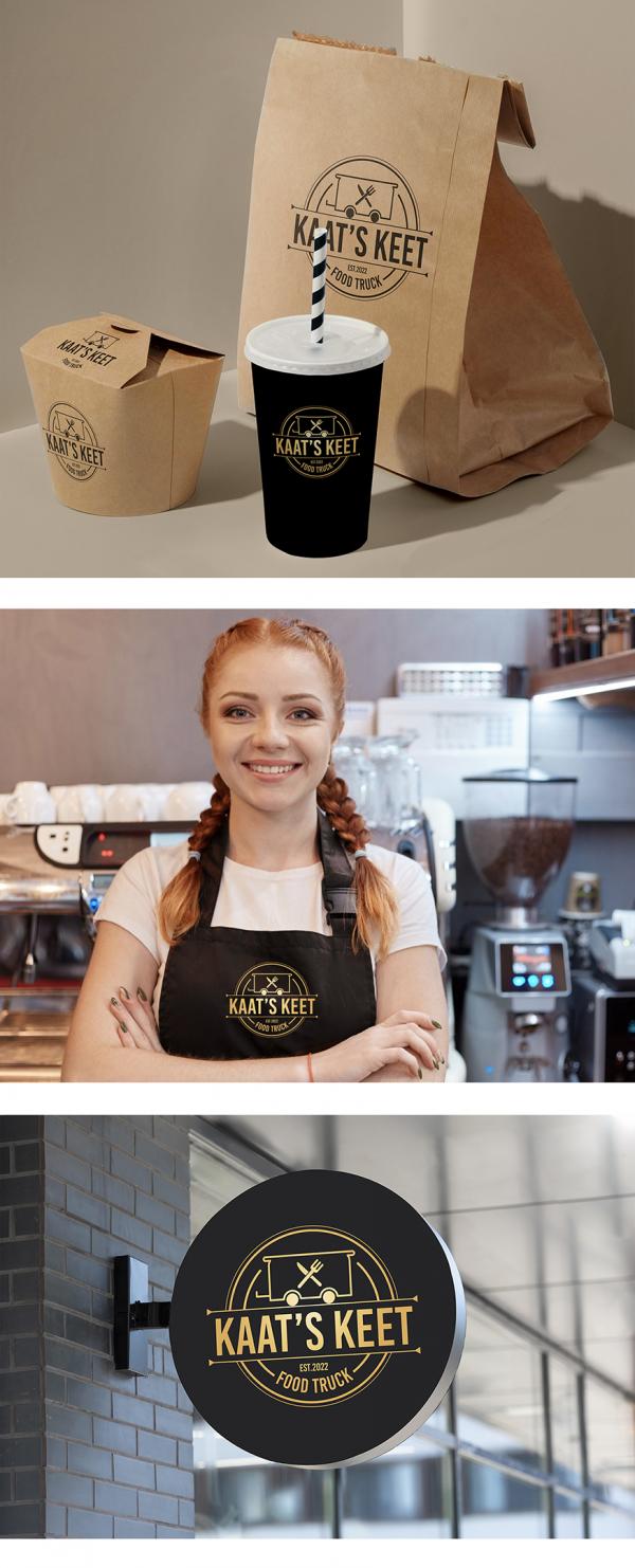 Ontwerpen van cupcake - logo Kaats Keet kaat’s keet