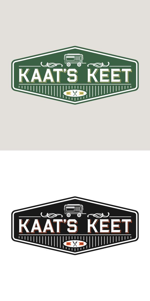 Ontwerpen van IanjaMbola - logo Kaats Keet kaat’s keet