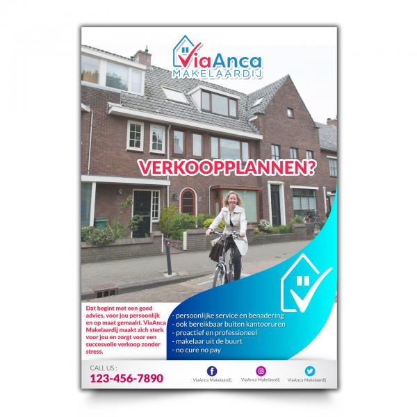 Ontwerpen van FABRIZIO - Flyer voor makelaar om nieuwe ...