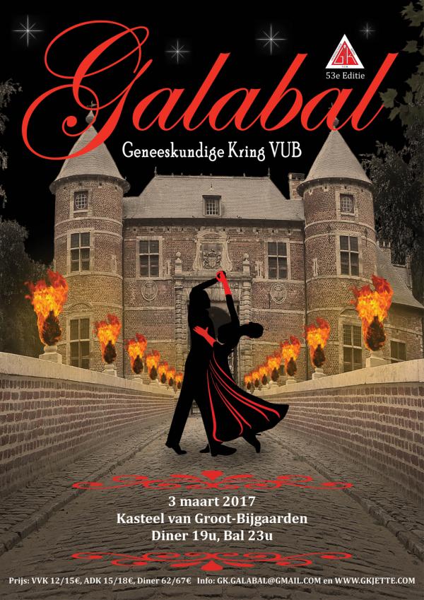 Ontwerpen van deboradoorn - Ontwerp affiche Galabal Geneeskunde VUB