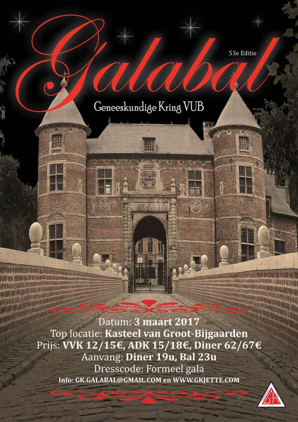 Ontwerpen van deboradoorn - Ontwerp affiche Galabal Geneeskunde VUB