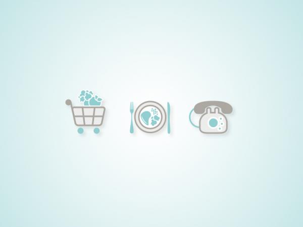 Ontwerpen van esjjeeeee - Ontwerp 4 simpele icons voor Vers voor Thuis