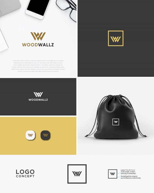 Designs by Honko - modern logo for wood wall panels