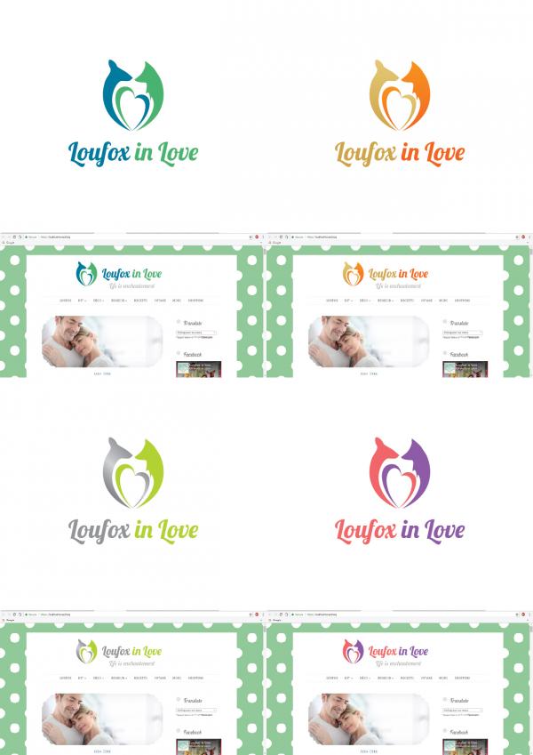 Designs by krisi - logo for our inspiration webzine : Loufox in Love