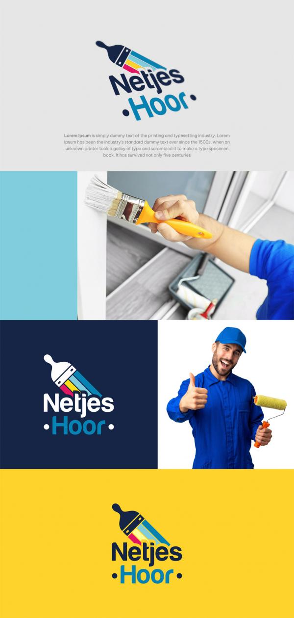 Designs by MEHRU - Logo for painting company Netjes Hoor
