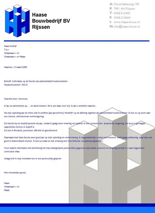 Ontwerpen van Jorisdb - verkoopbrief