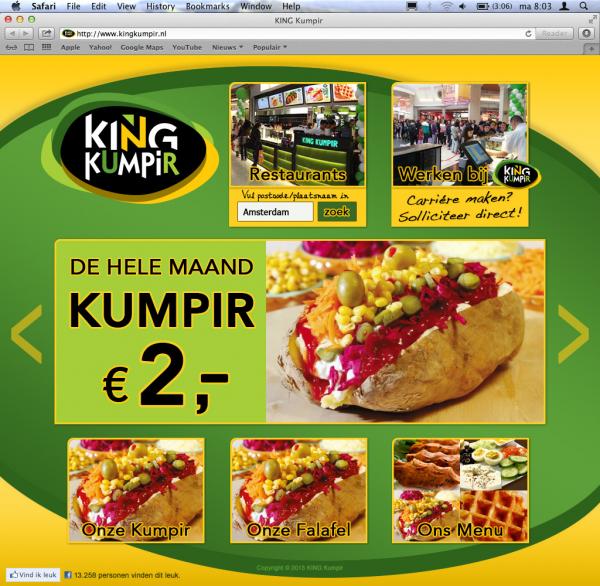 Ontwerpen van griptaped - KING Kumpir website challenge